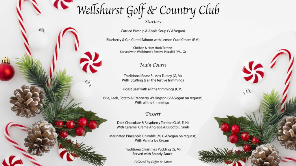 CHRISTMAS PARTIES - Wellshurst Golf & Country Club